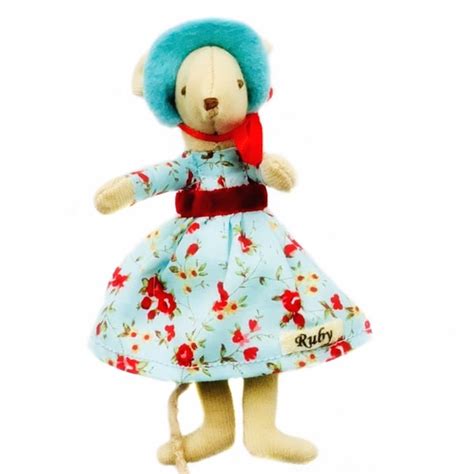 Easter Bonnet Mouse Ruby Folksy