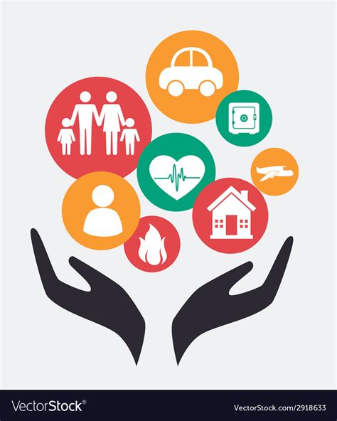 Insurance Design Over White Background Royalty Free Vector