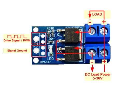 High Power Dual Mosfet Switch Module Protosupplies