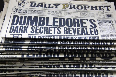 The Making Of Harry Potter 29 05 2012 Daily Prophet The Gr Flickr