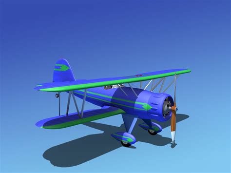 Waco Ymf 5 V04 Modelo 3d 109 Unknown Dae Dwg Dxf Lwo Max Obj