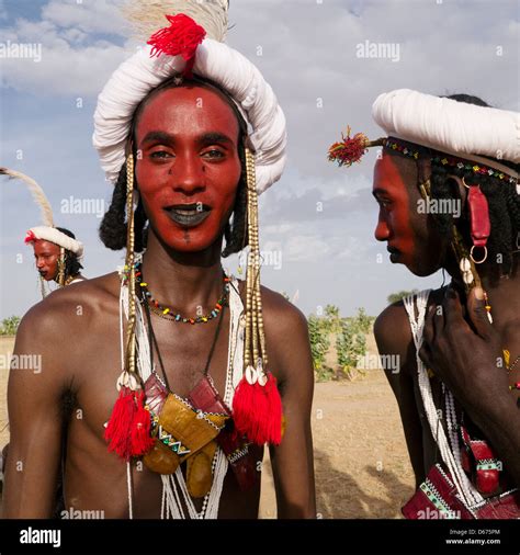 Wodaabe Nomads During The Annual Gerewol Festival In Northern Niger