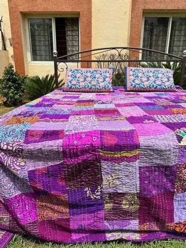 Polyester Patchwork Bed Cover For Home Size King Size At ₹ 1400piece In Jaipur