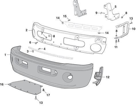Front Bumper And Components For 1999 02 Dodge Ram Trucks Lmc Truck