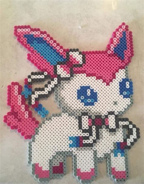 Perler Sylevon Perler Beads Pokemon Patterns Eeveelutions Perler