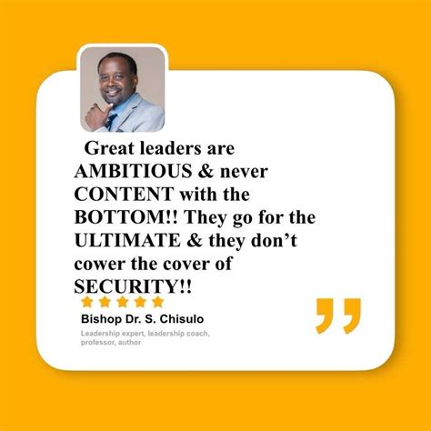 Leadership Shadreck Chisulo Phd