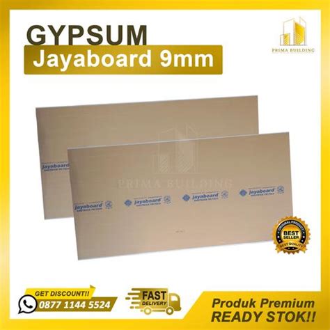 Jual Gypsum Jayaboard 9mm Gipsum Jaya 9 Mm Papan Jaya Board