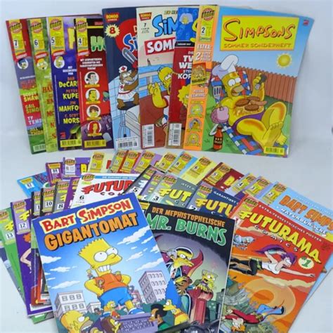 Simpsons Comics Bart Simpson Horror Show Futurama Comics Konvolut Mit 37 Stück Eur 49 00