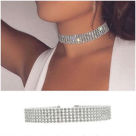 Silver Neck Choker Neck Choker Chokers Neck