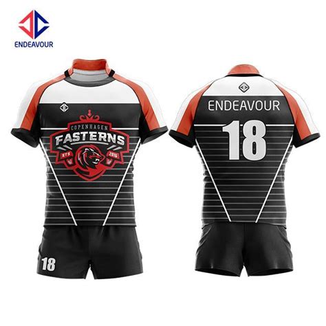 Oem 100 Polyester Personality Design Rugby Top Shirt For Men Rugby