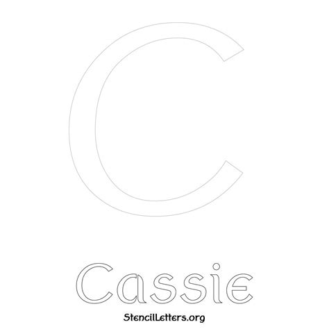 Cassie Free Printable Name Stencils With 6 Unique Typography Styles And Lettering Bridges