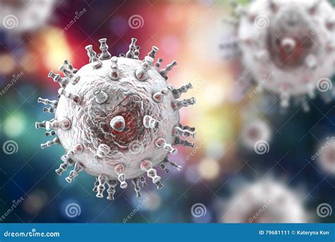 Kaposi S Sarcoma Virus Stock Illustration Illustration Of Capsid 79681111