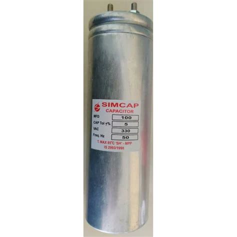 100 Mfd 330 Vac Simcap Make Capacitor For Ups Application At Best Price