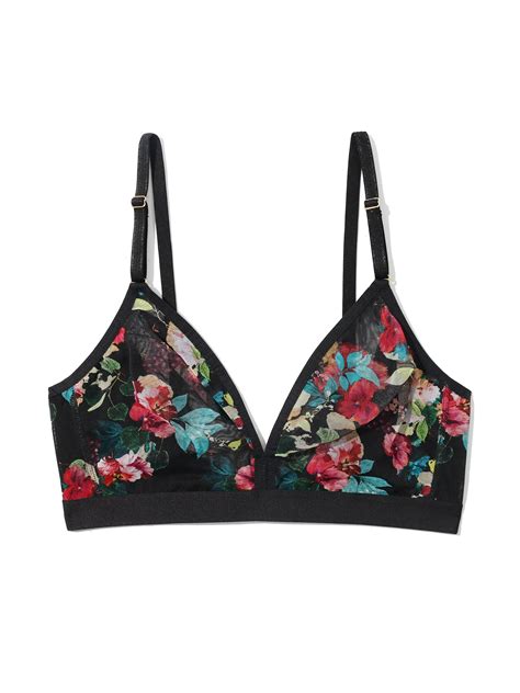 Mesh Triangle Bralette Botanic Romantic Sale Hanky Panky