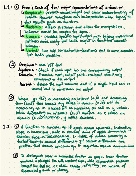 Week 1 Study Notes 1 1 ① Pros Cons Of Four Major Representations