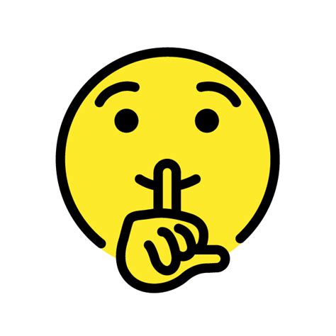 🤫 Shushing Face Emoji