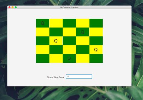 Github Mattbeiswengern Queens Java ♟javafx Gui Application That Solves N Queens Problem With