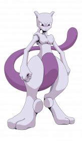 Mewtwo Pokemon Species Psychic Type Clone Evolved Form Telekinesis Png