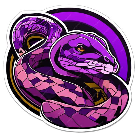 Premium Vector Amethystine Python Scrub Python Sticker Vector