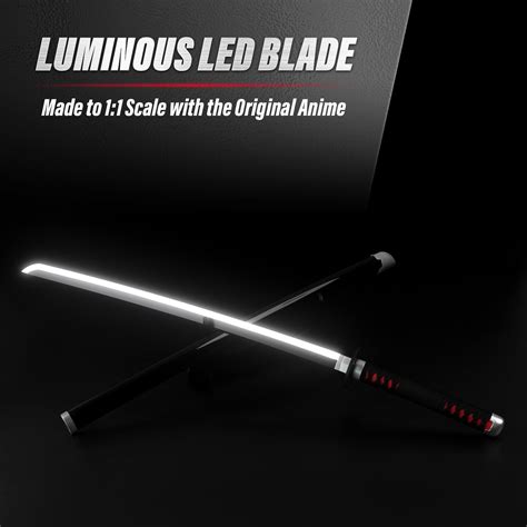 Adust Light Up Demon Slayer Sword Illuminated 40 Inch Sword With