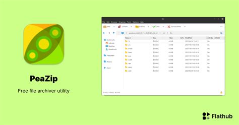Peazipをlinuxにインストール Flathub