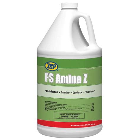 Zep Fs Amine Z Multi Purpose Disinfectant Sanitizer And Virucide 1