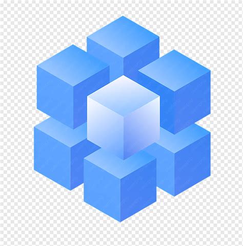 Blue Translucent Cube Pattern Blue Cube Stack Blue Stack Of Cubes In