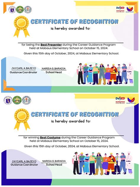 Career Guidance Certificates Pdf