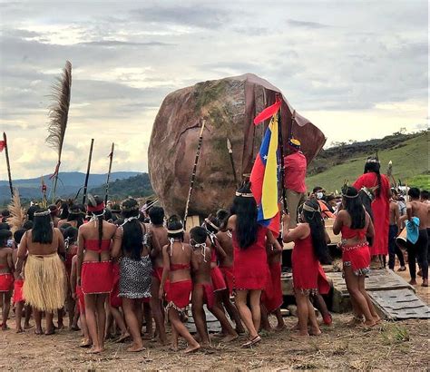 Pemon People Officially Welcomed Their Kueka Stone With A Ancestral