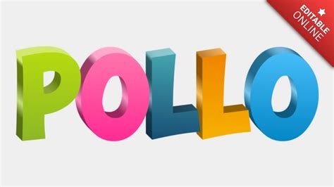 Pollo Generador De Efectos De Texto