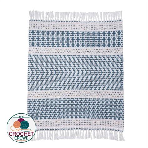 How To Crochet Woven Mosaic Blanket Tutorial The Crochet Crowd