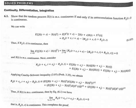 Stochastic Processes Continuous Auto Correlation Implies Rp Is Mean