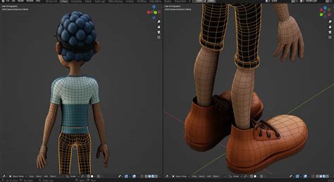 3d Modeling Boy Luke Blender Flippednormals