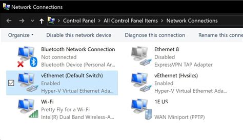 Windows 10 And Virtual Network Adapters Vethernet Hvsiics And