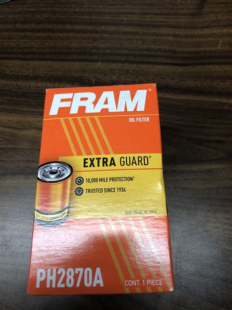 Fram Ph2870a Cross Reference Oil Filters Oilfilter