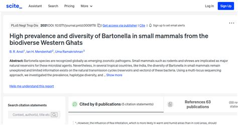 High Prevalence And Diversity Of Bartonella In Small Mammals From The