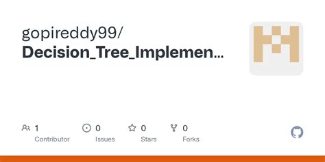Github Gopireddy99decisiontreeimplementation