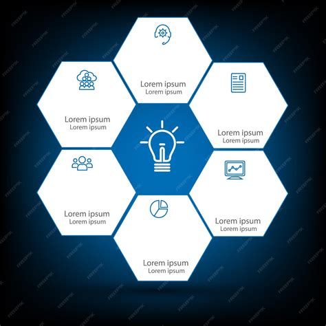 Premium Vector Abstract Elements Infographic Hexagon Shape Data