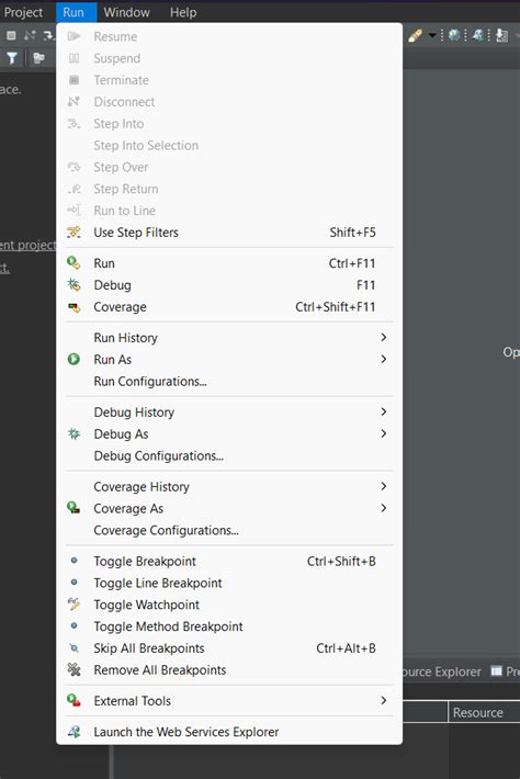 Issue With Eclipse Dark Theme Project And Class Selection Windows