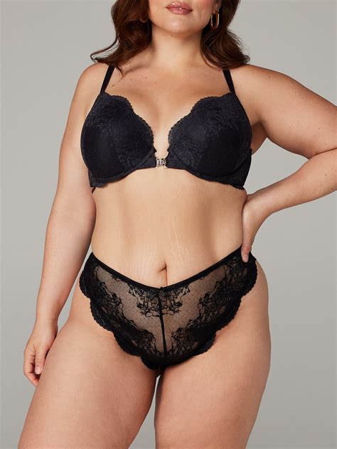 Haute Lace Brazilian Panty In Black Savage X Fenty
