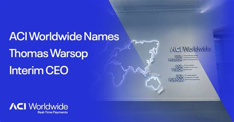Aci Worldwide On Linkedin Aci Worldwide Names Thomas Warsop Interim