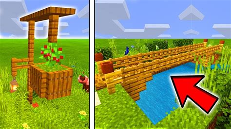 👉 Minecraft 5 Construcciones FÁciles 114 Decoraciones Pe Y Java Youtube
