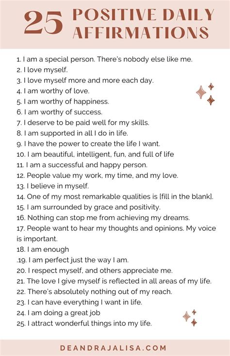 25 Affirmations To Build Your Self Confidence Artofit