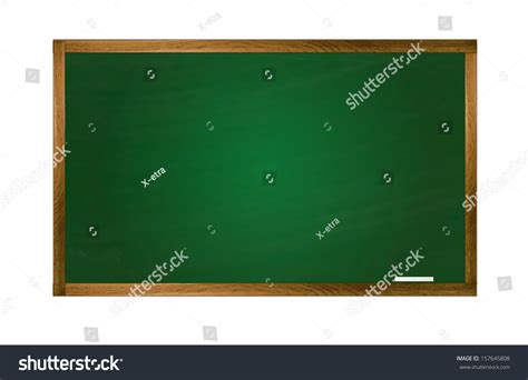 Vector School Green Class Board Chalk Stock Vector Royalty Free