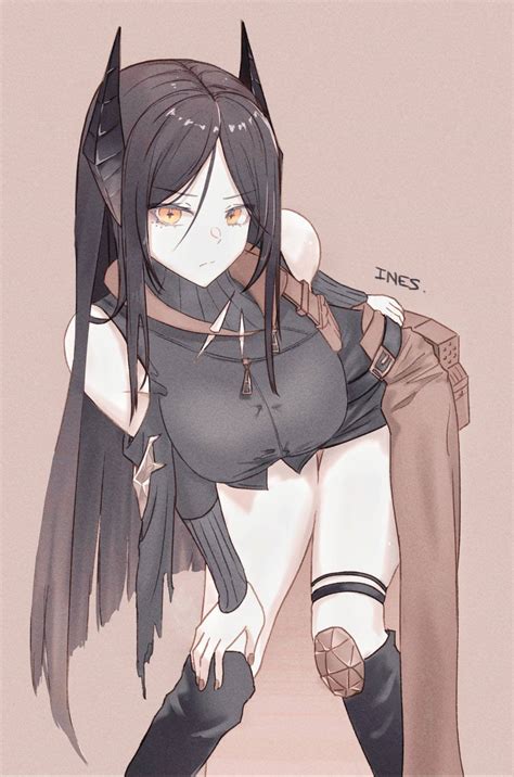 Polucky Ines Arknights Arknights Chinese Commentary Commentary Request Highres 1girl