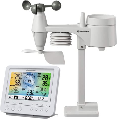 Bresser Station Météo Sans Fil Blanc Amazon Fr Jardin