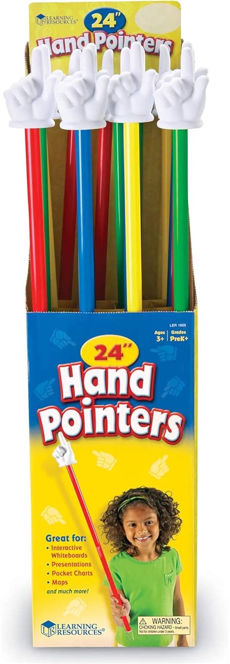 Learning Resources 24 Hand Pointers Set Of 16 Office