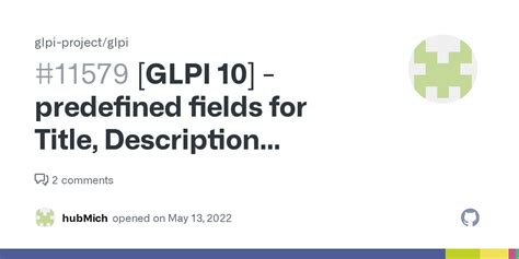Glpi 10 Predefined Fields For Title Description Ignored When Creating A Ticket · Issue