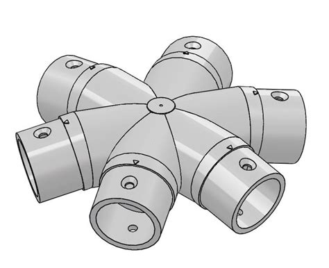 6 Star Mega Hub Geodesic Dome Connector 1 Or 15 Pvc Sonostarhub