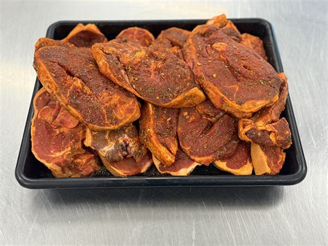 Lamb Shoulder Chops Oriental Mint Scottys Meats